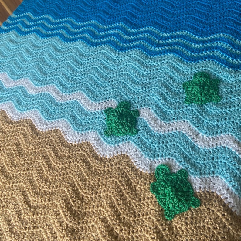 Beach Baby Blanket Crochet Pattern - Etsy