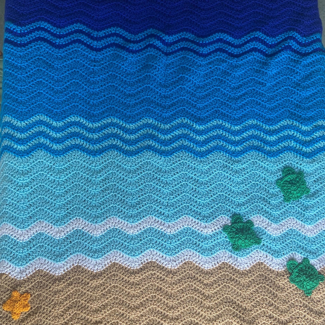 Beach Baby Blanket Crochet Pattern - Etsy