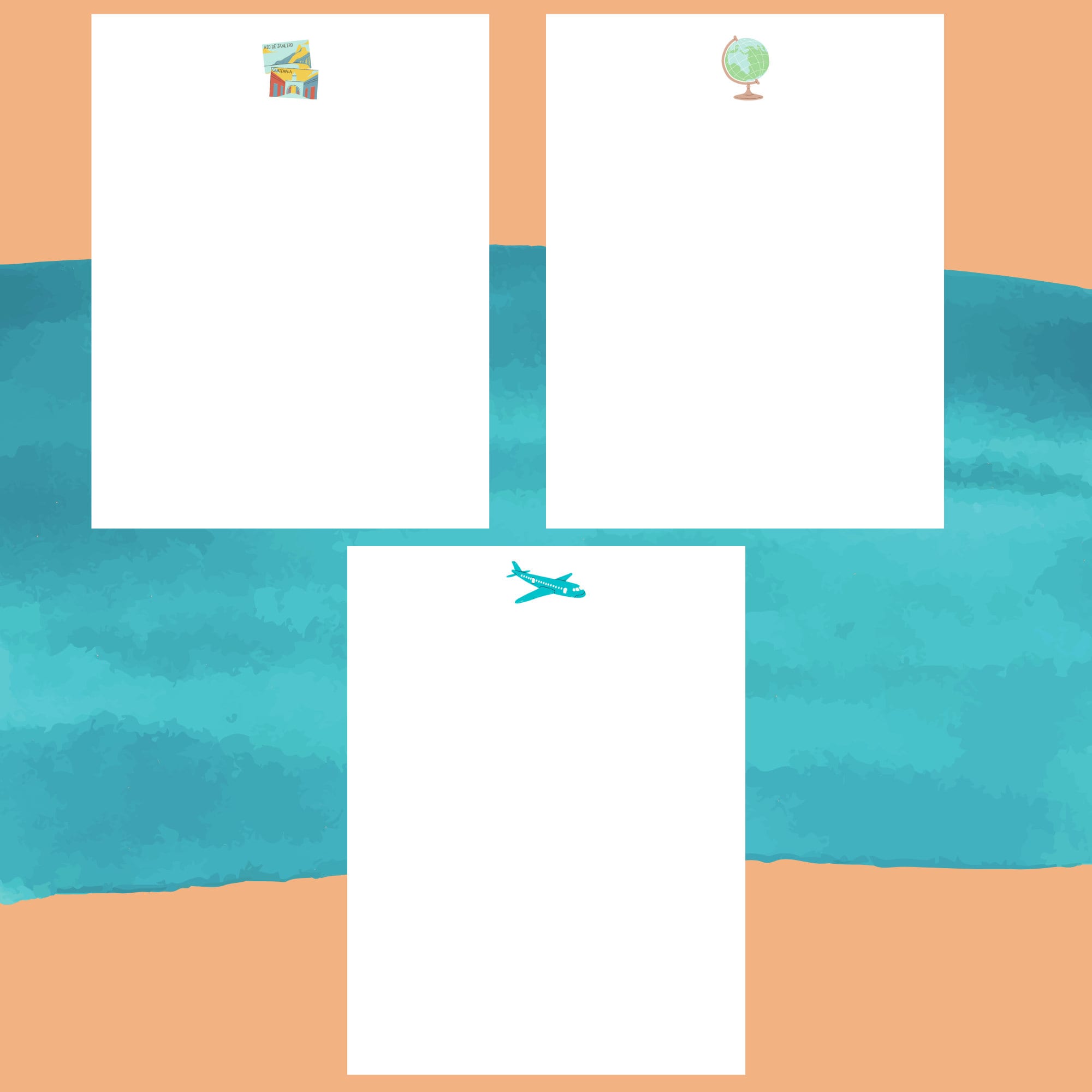 Travel Journal, Travel Planner Pages ,printable Lined Paper, Letter ...