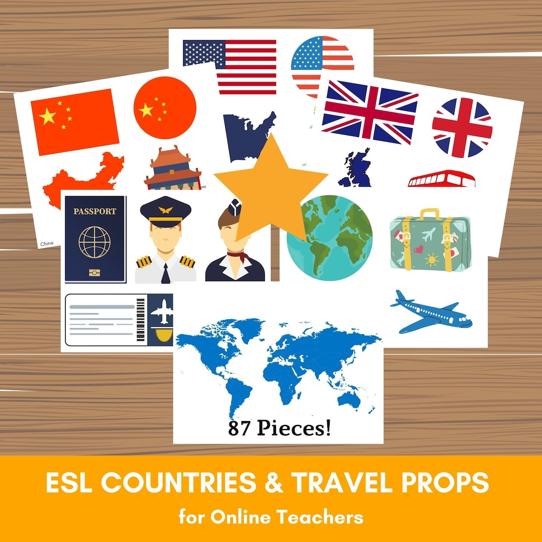 VIPKID Starter Kit, Online ESL Teacher Pack, ESL Props, Vipkid Props ...