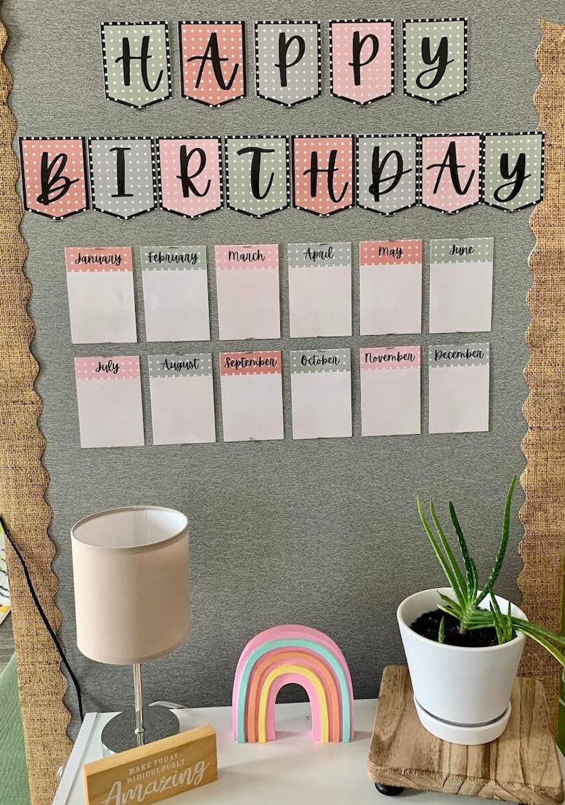 Classroom Birthday Display - Etsy