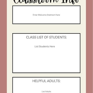 Substitute Teaching Binder- Editable and Personalized - Etsy