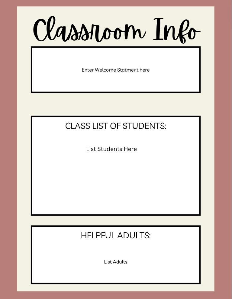 Substitute Teaching Binder- Editable and Personalized - Etsy
