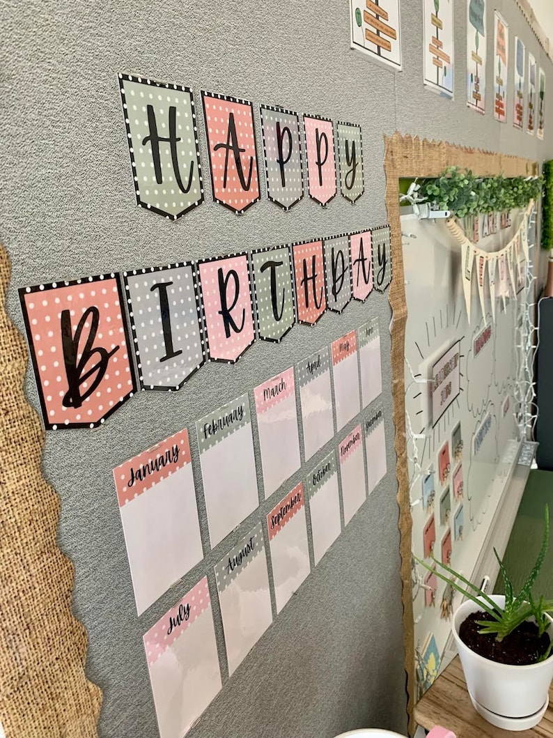 Classroom Birthday Display - Etsy
