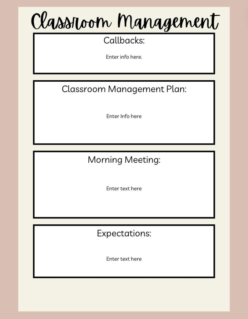 Substitute Teaching Binder- Editable and Personalized - Etsy