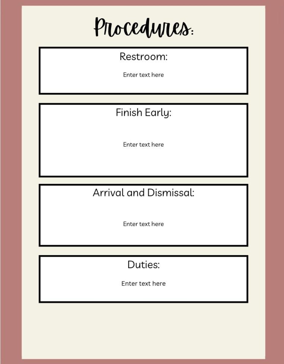 Substitute Teaching Binder- Editable and Personalized - Etsy