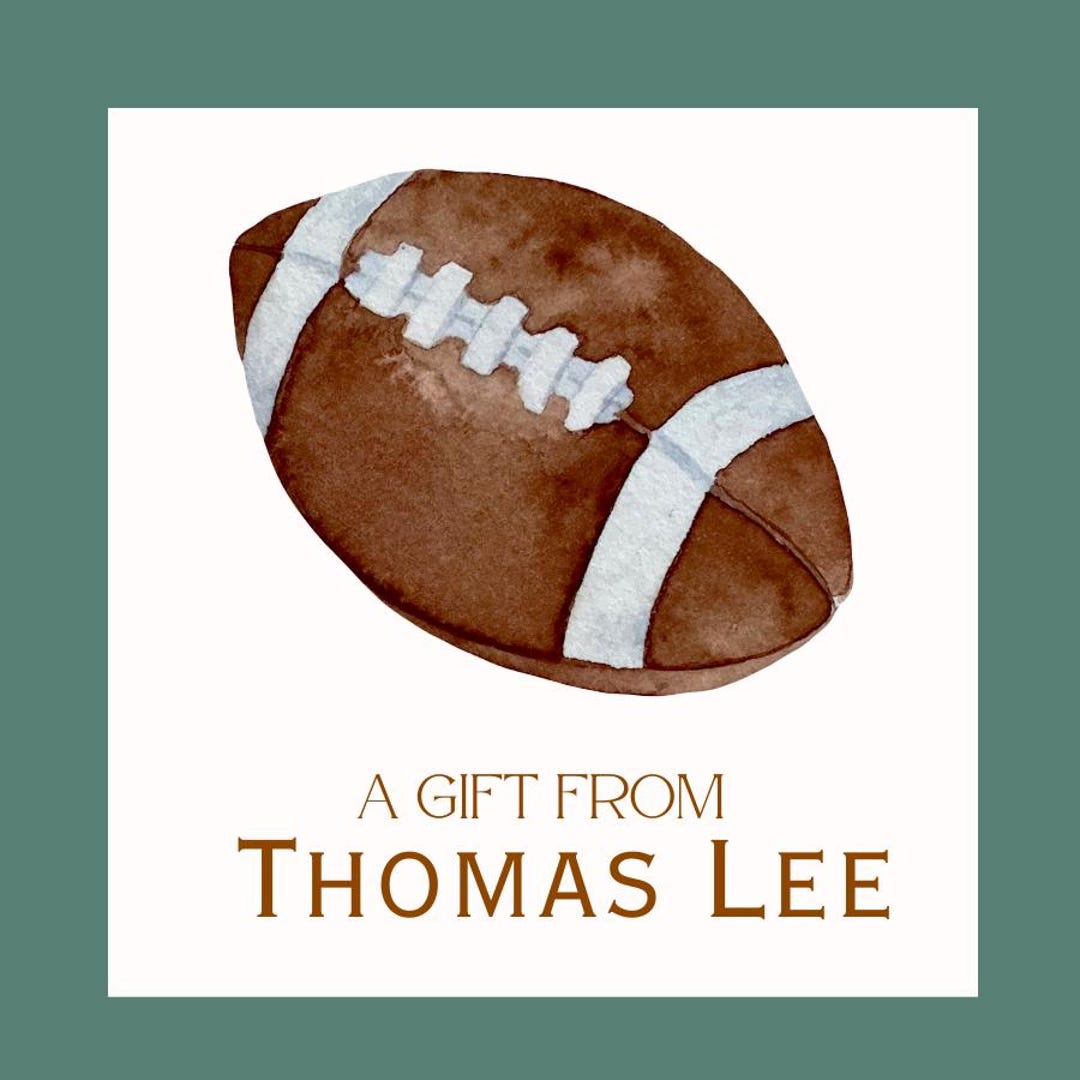 Personalized Football Gift Tag - Etsy
