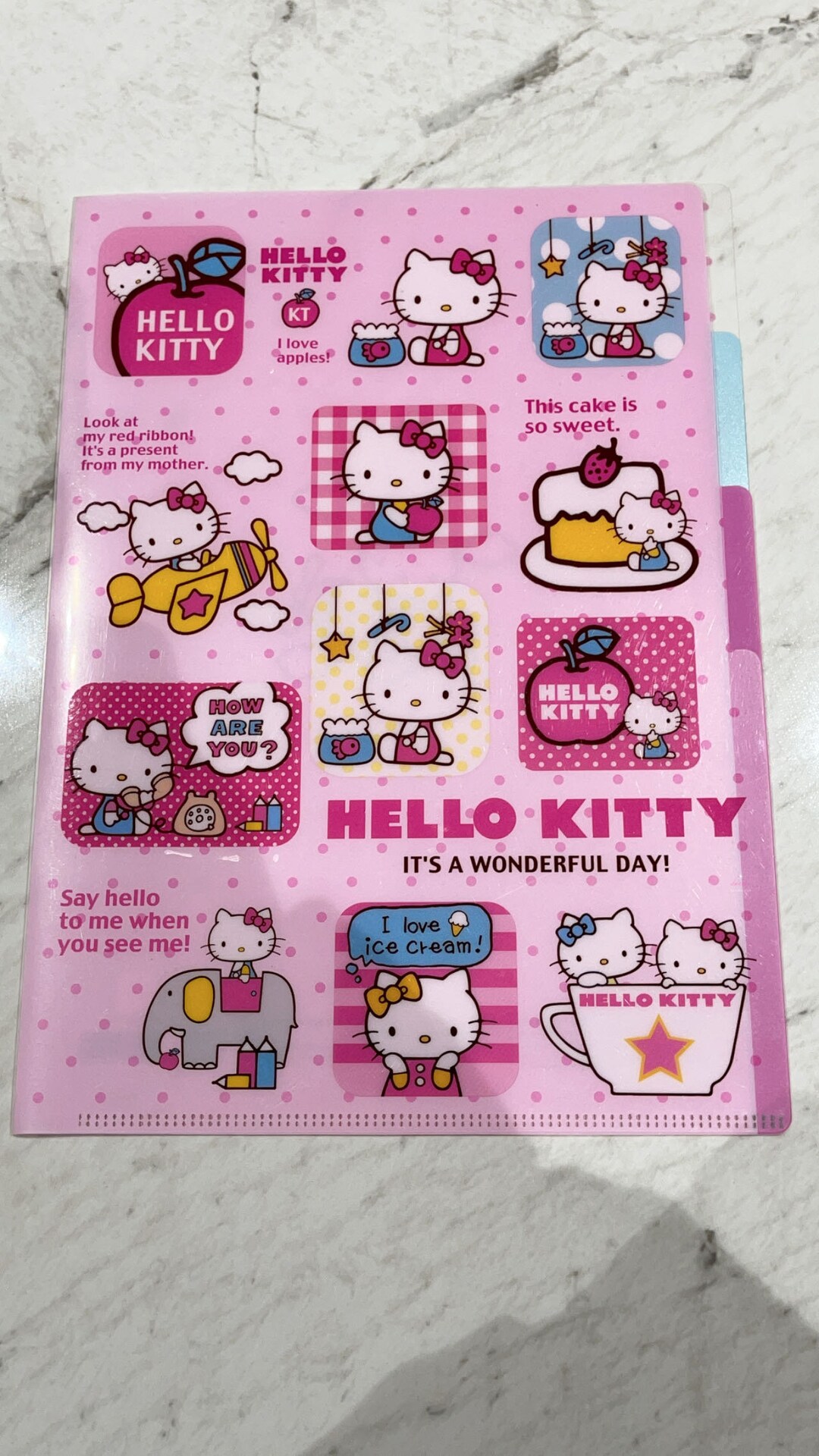 Sanrio Hello Kitty A4 Multi Pocket Document Folder - Etsy