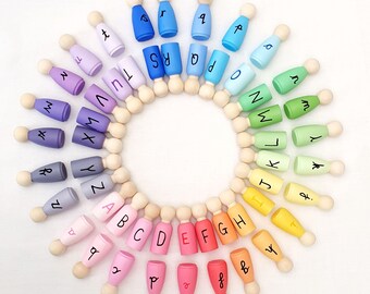 Wooden Peg Dolls - Etsy