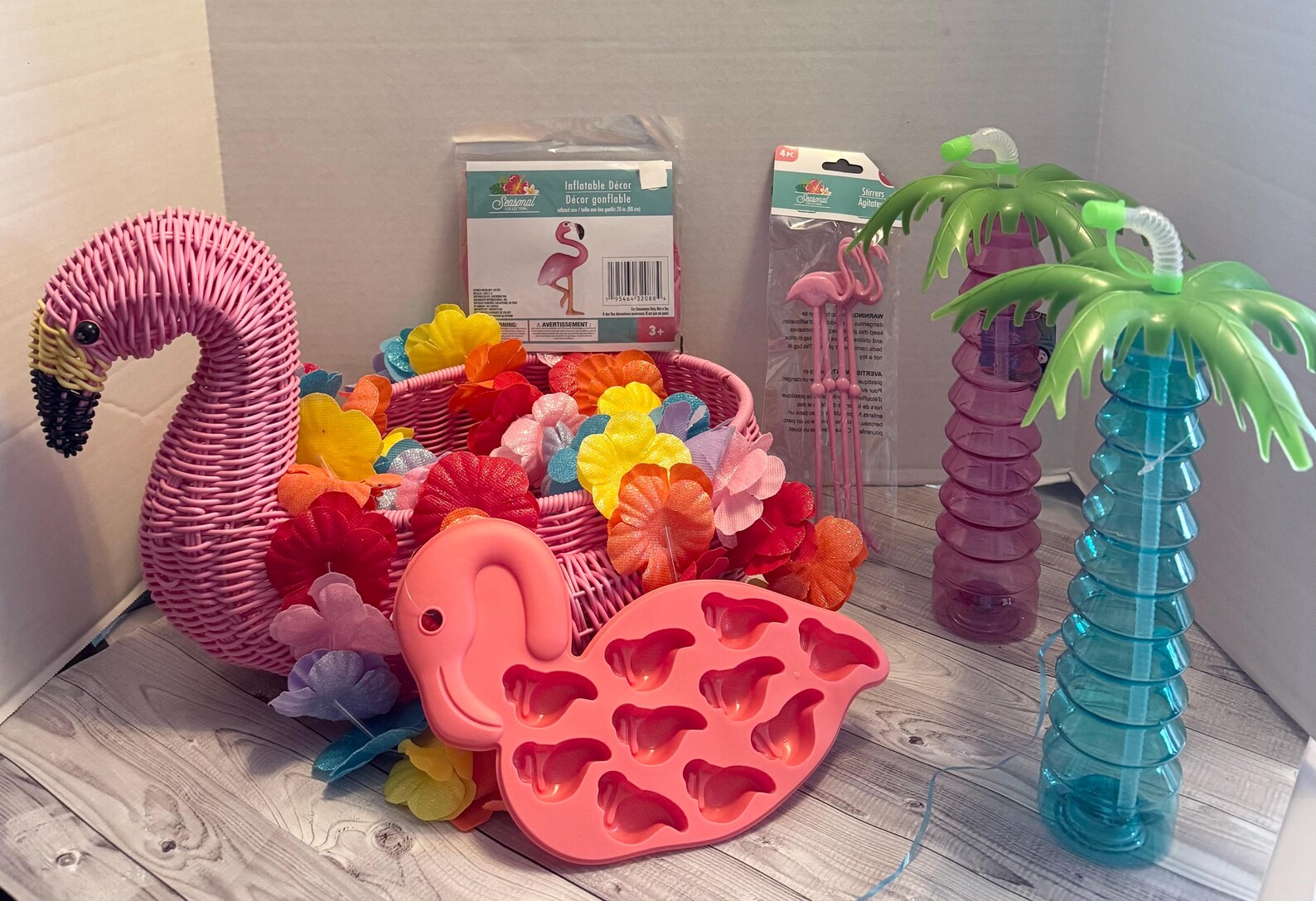 Flamingo Fun Gift Basket | Housewarming | Beach | Vacation | Easter ...