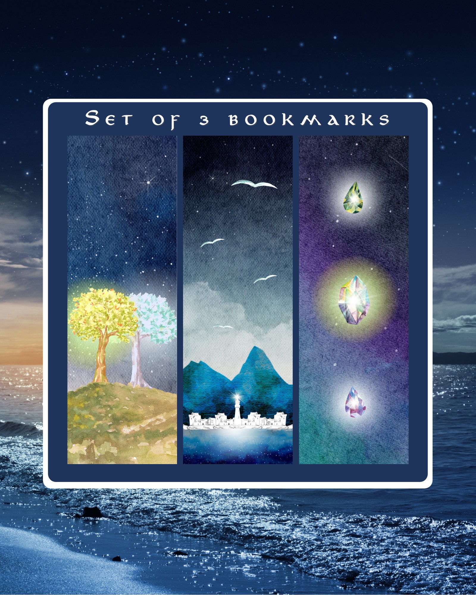 The Silmarillion Bookmarks, Lord of the Rings Bookmarks, Set of 3 ...