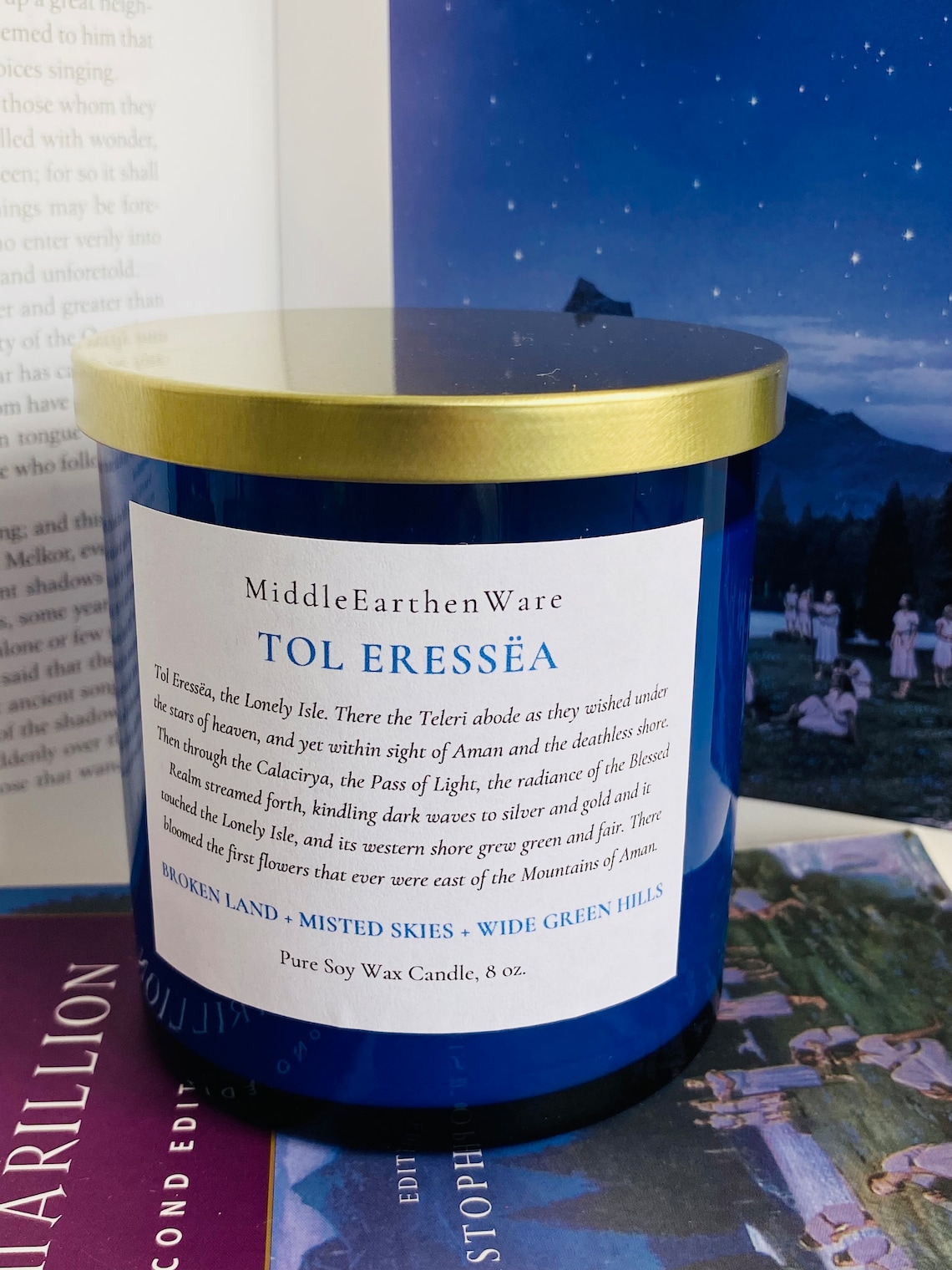 The Silmarillion Candle Tol Eressëa Lotr Candle 8.5 Oz Soy - Etsy