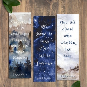 Tolkien Bookmarks - Etsy