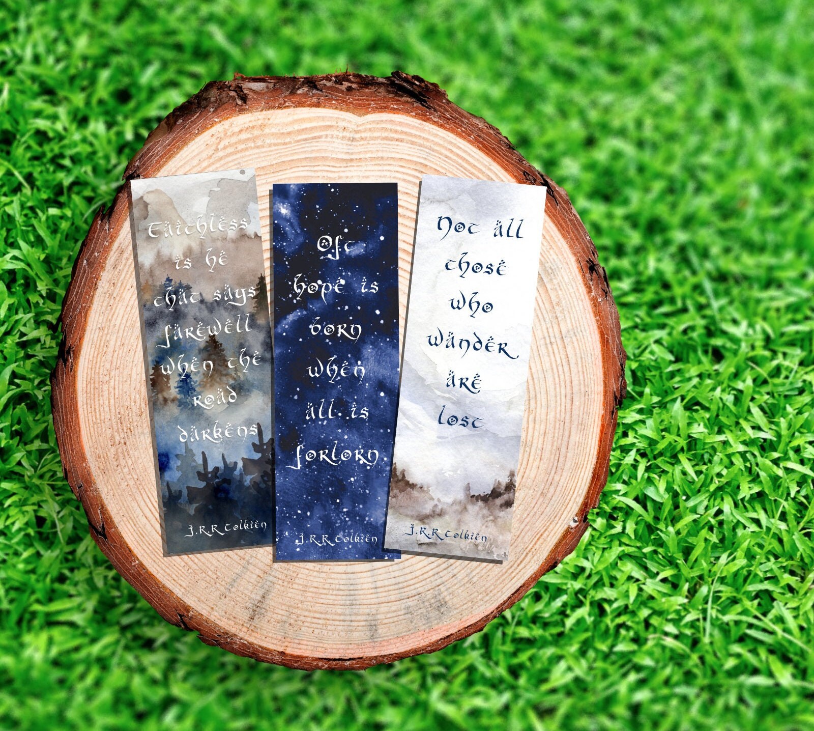 Lord of the Rings Bookmarks, Set of 3 Bookmarks, Jrr Tolkien Bookmarks ...