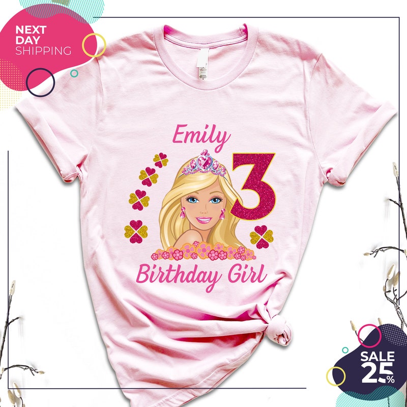 Barbie Birthday Shirts - Etsy