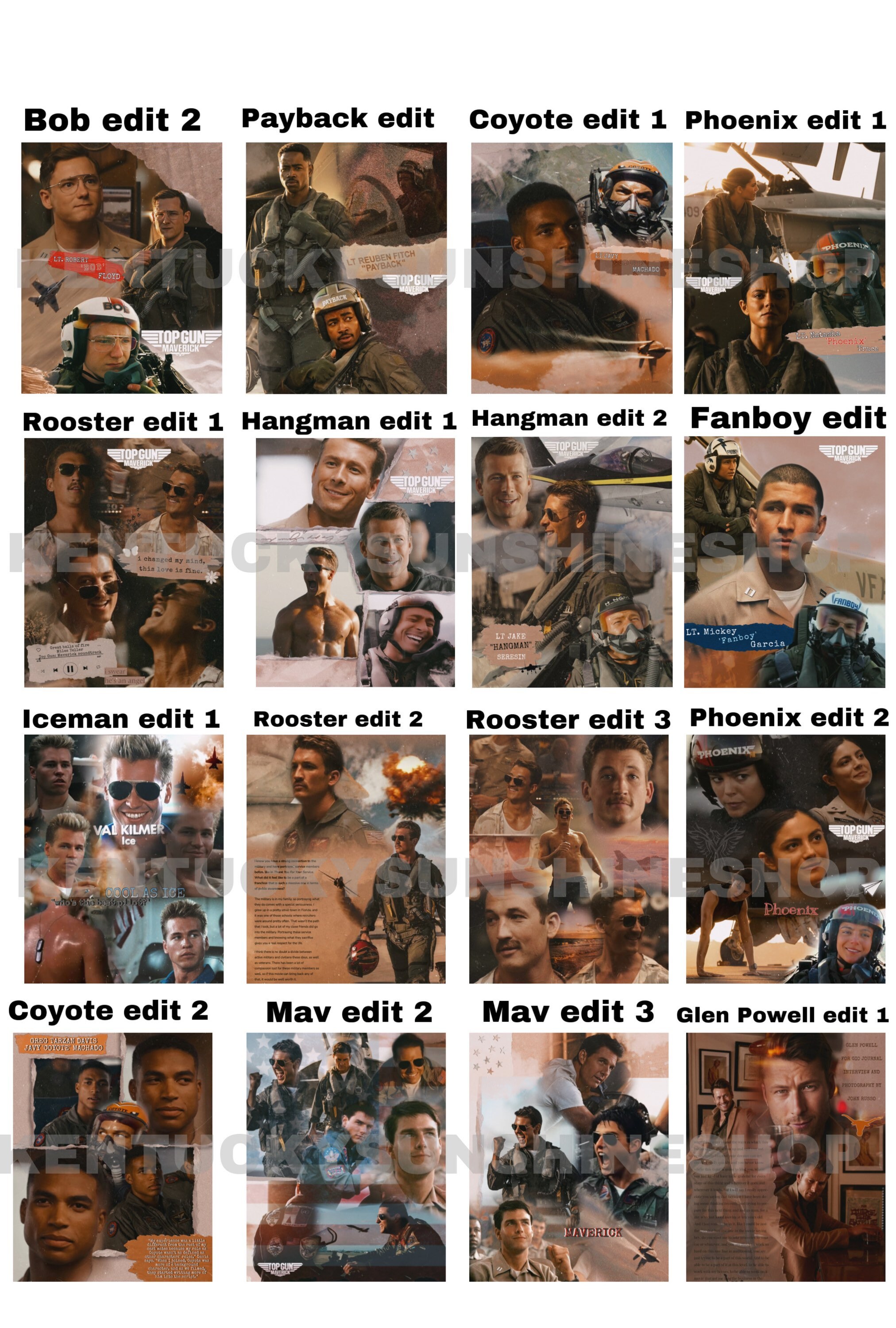 Top Gun/top Gun Maverick Stickers - Etsy