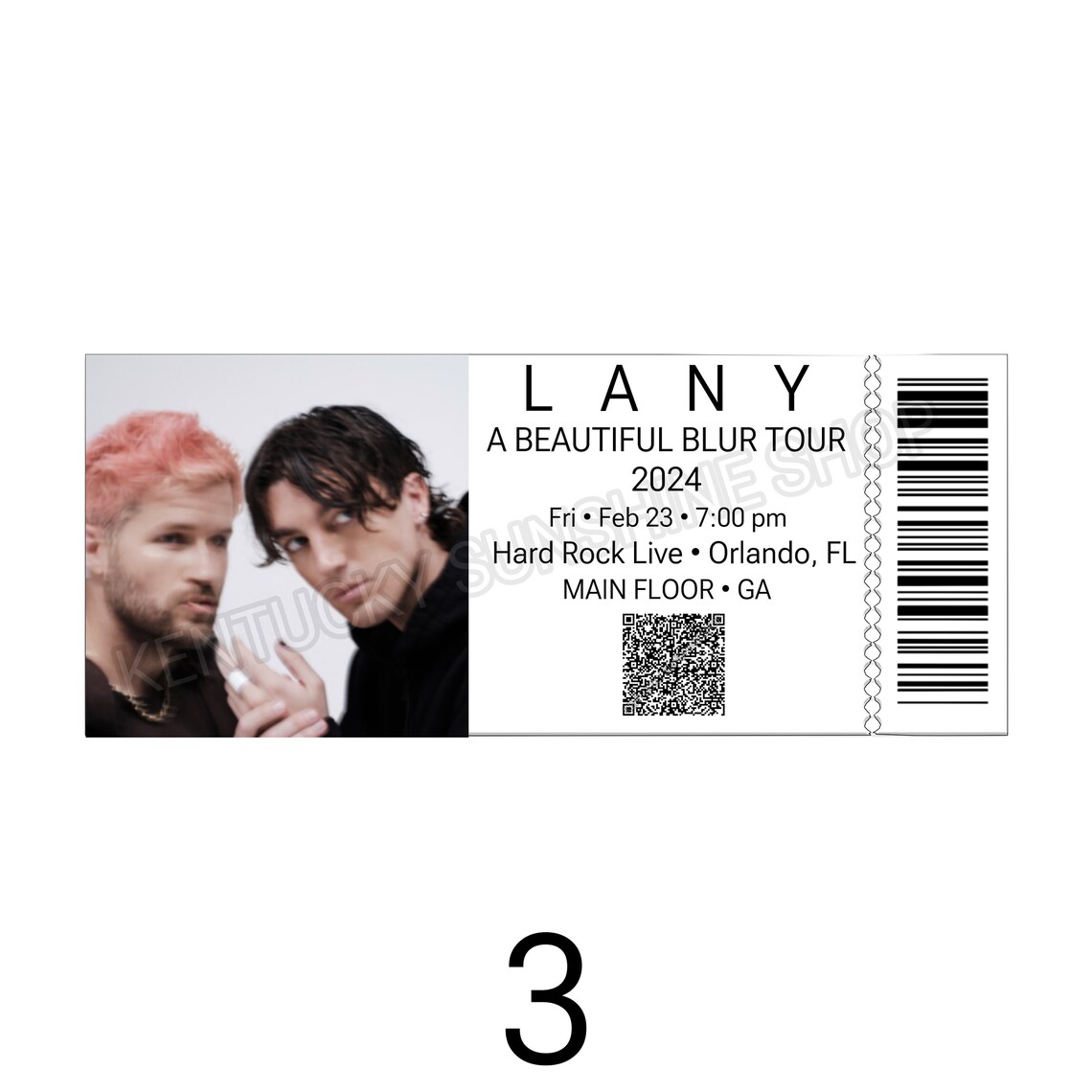 LANY a Beautiful Blur Tour Custom Concert Ticket - Etsy