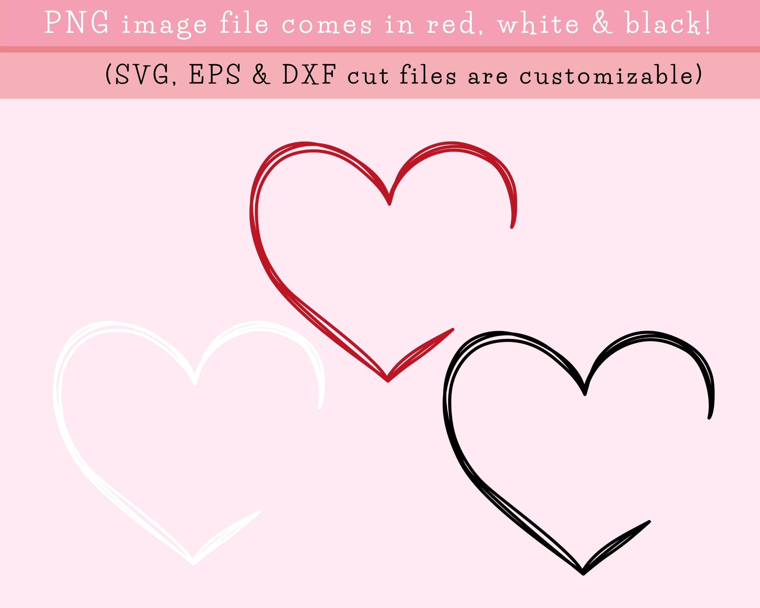 Open Heart SVG, Split Heart SVG, Heart Frame Svg, Heart Monogram Svg ...