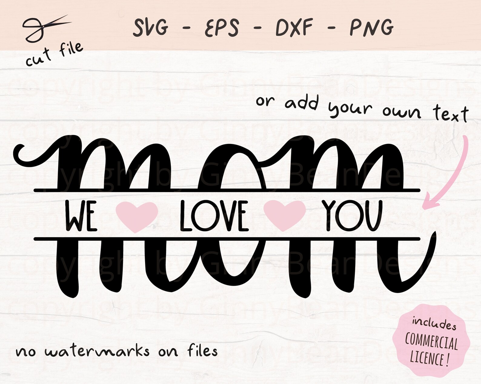 Split Mom SVG, Mom Monogram SVG, Mom Tile SVG, We Love You Mom Svg, Mom ...
