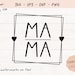 Mom Name Frame SVG, Mom Tile SVG, Split Mom Monogram SVG, Mom Name Png ...