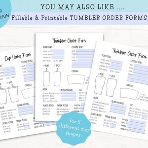 Printable Wine Tumbler Order Forms, Wine Glass Order Form Templates ...