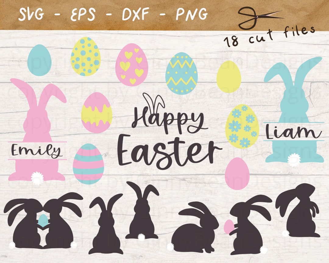 Easter SVG Bundle, Easter Cut Files for Cricut Silhouette, Easter ...