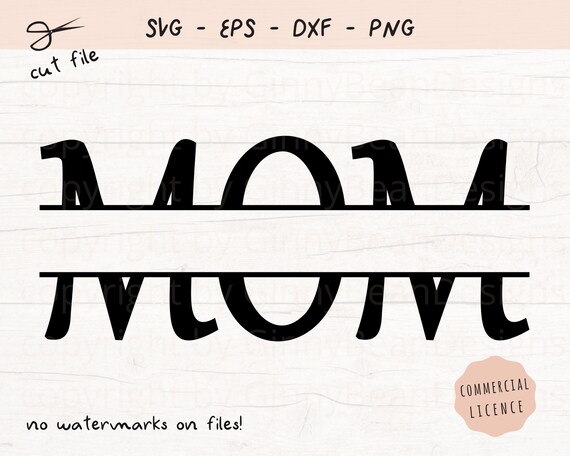 Mom Monogram SVG Mom Name SVG Split Mom SVG Mom Tile Svg | Etsy