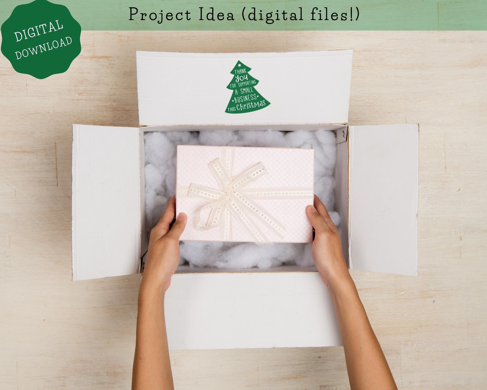 Christmas Packaging Stickers PNG SVG Small Business Sticker - Etsy