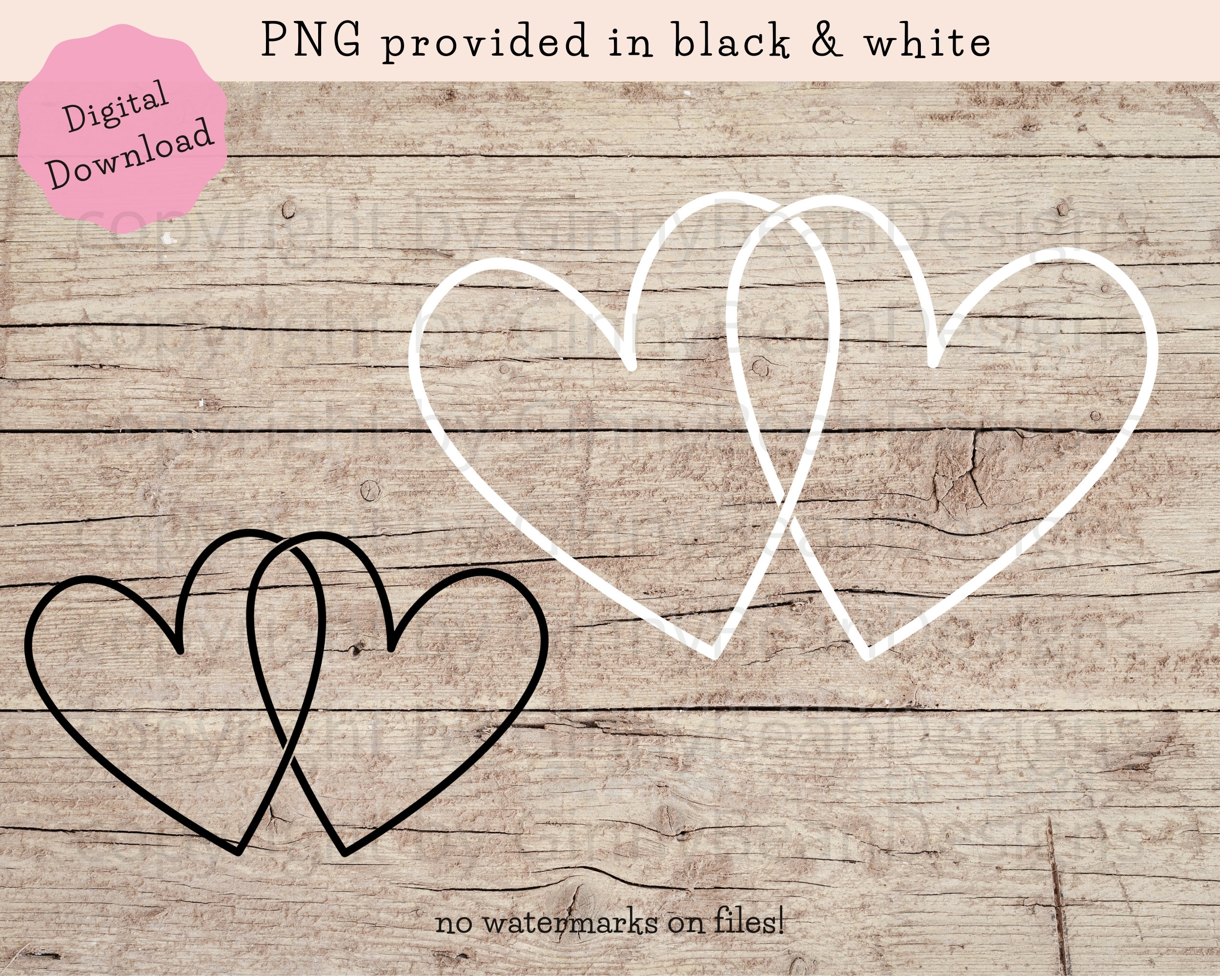 Doppelherz Plotterdatei, Doppelherzen Svg Png Dxf Eps, Verschränkte Herzen Plotterdatei ...