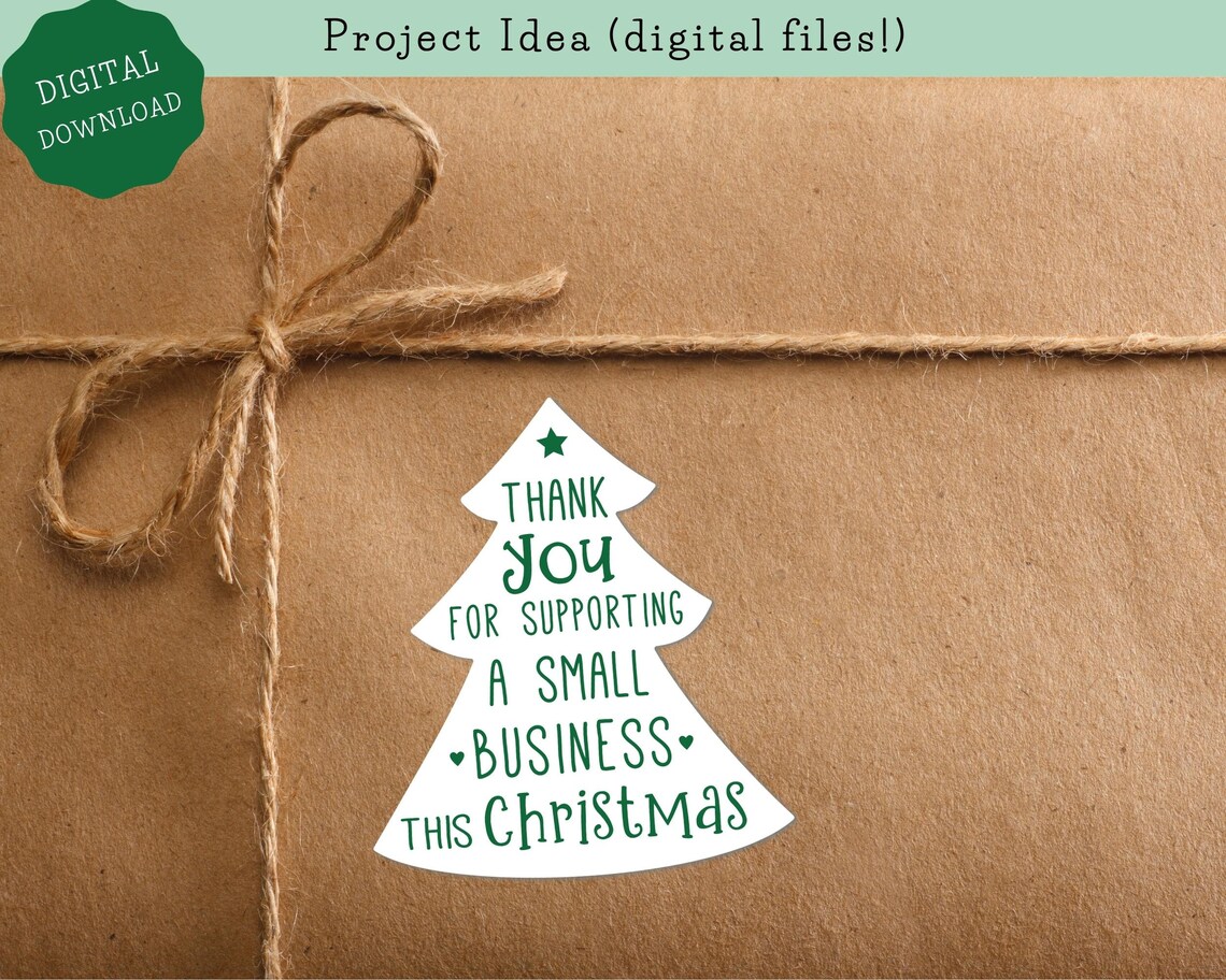 Christmas Packaging Stickers PNG SVG Small Business Sticker | Etsy