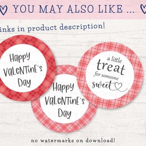 Thank You Tags Teacher, Printable Valentines Cookie Tags, Thank You for ...