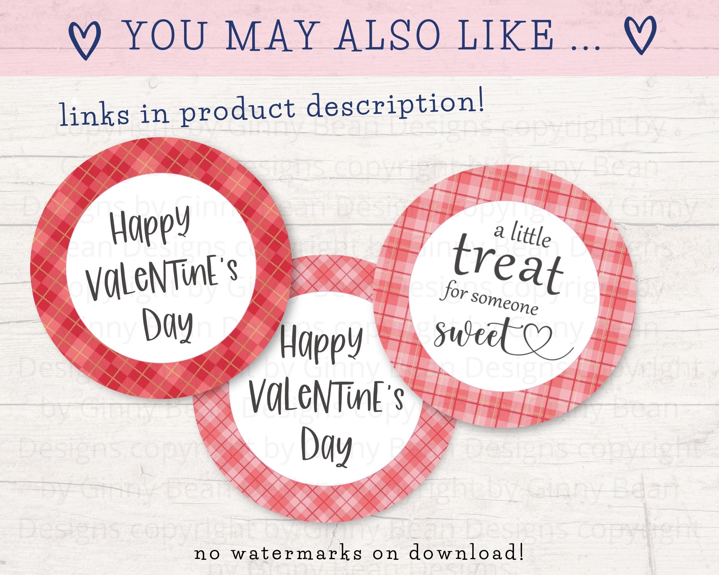 Thank You Tags Teacher, Printable Valentines Cookie Tags, Thank You for ...