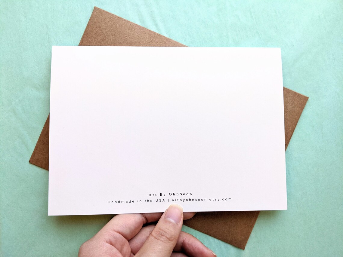 Watercolor African Elephant Greeting Card Hand Painted Print - Etsy