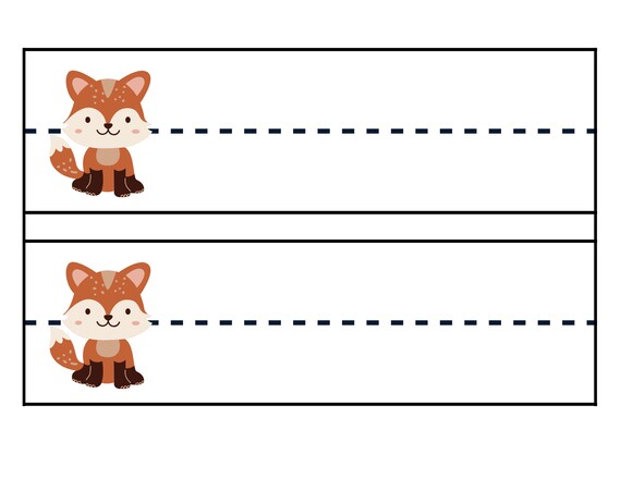 Fox Name Plate - Etsy