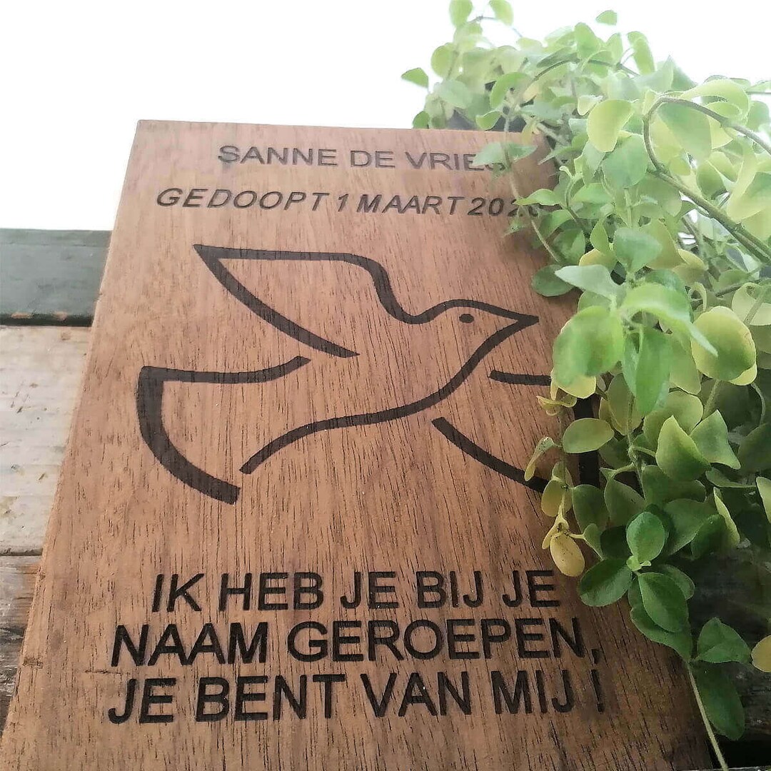 Baptism Board With Name, Baptism Date, Nice Spell or Bible Text - Etsy