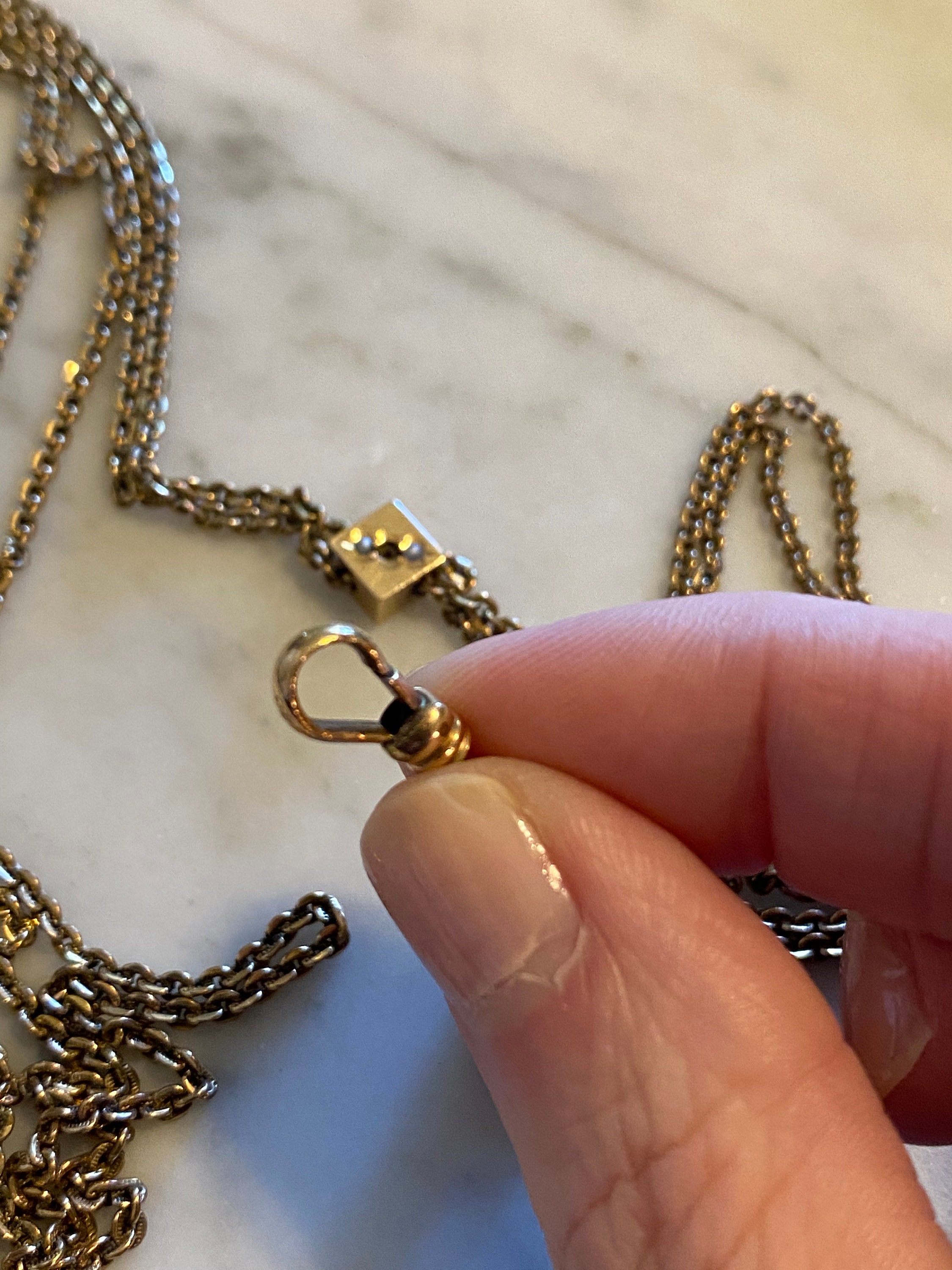 Antique Victorian Long Guard Chain - Etsy