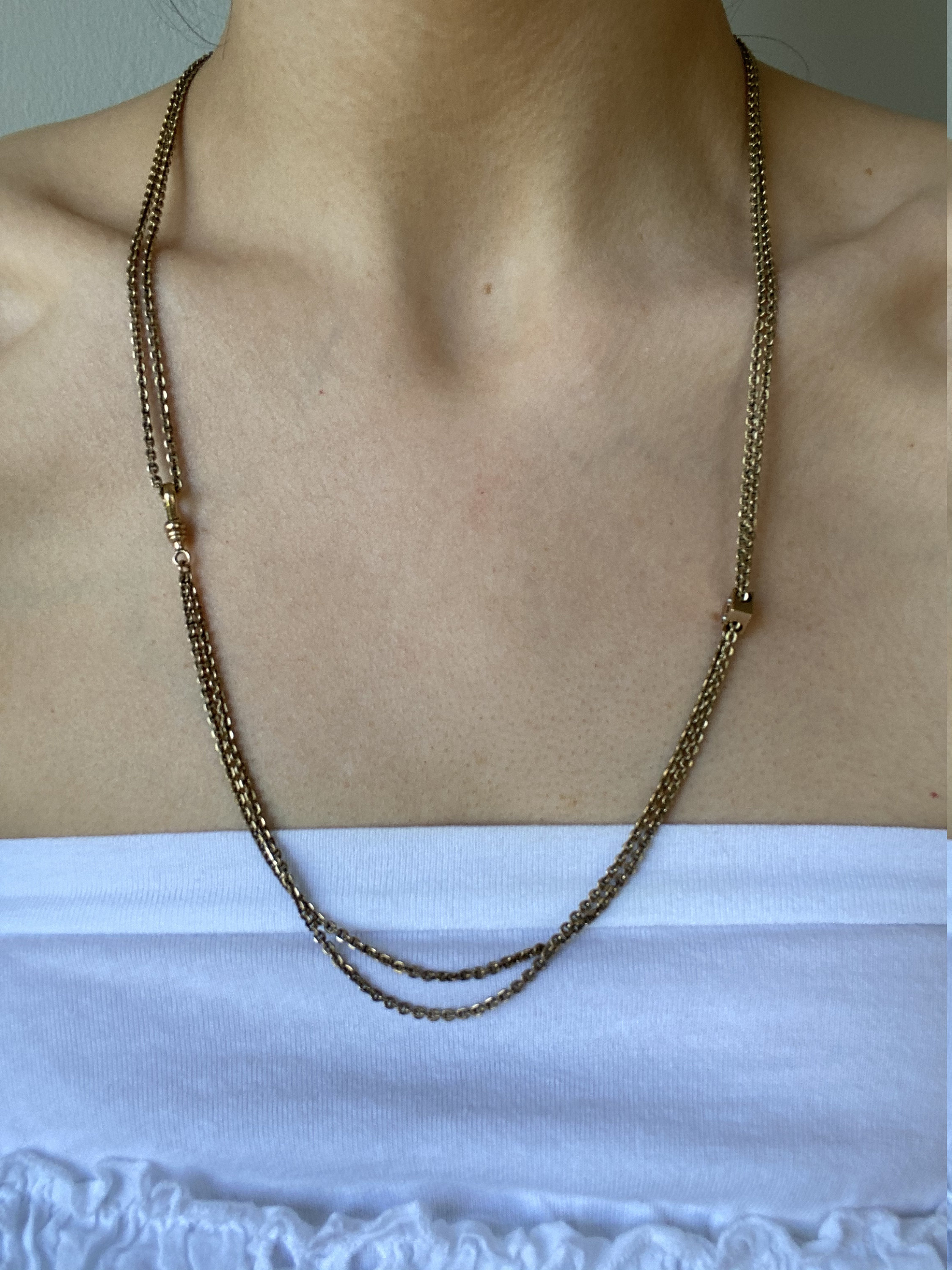 Antique Victorian Long Guard Chain - Etsy