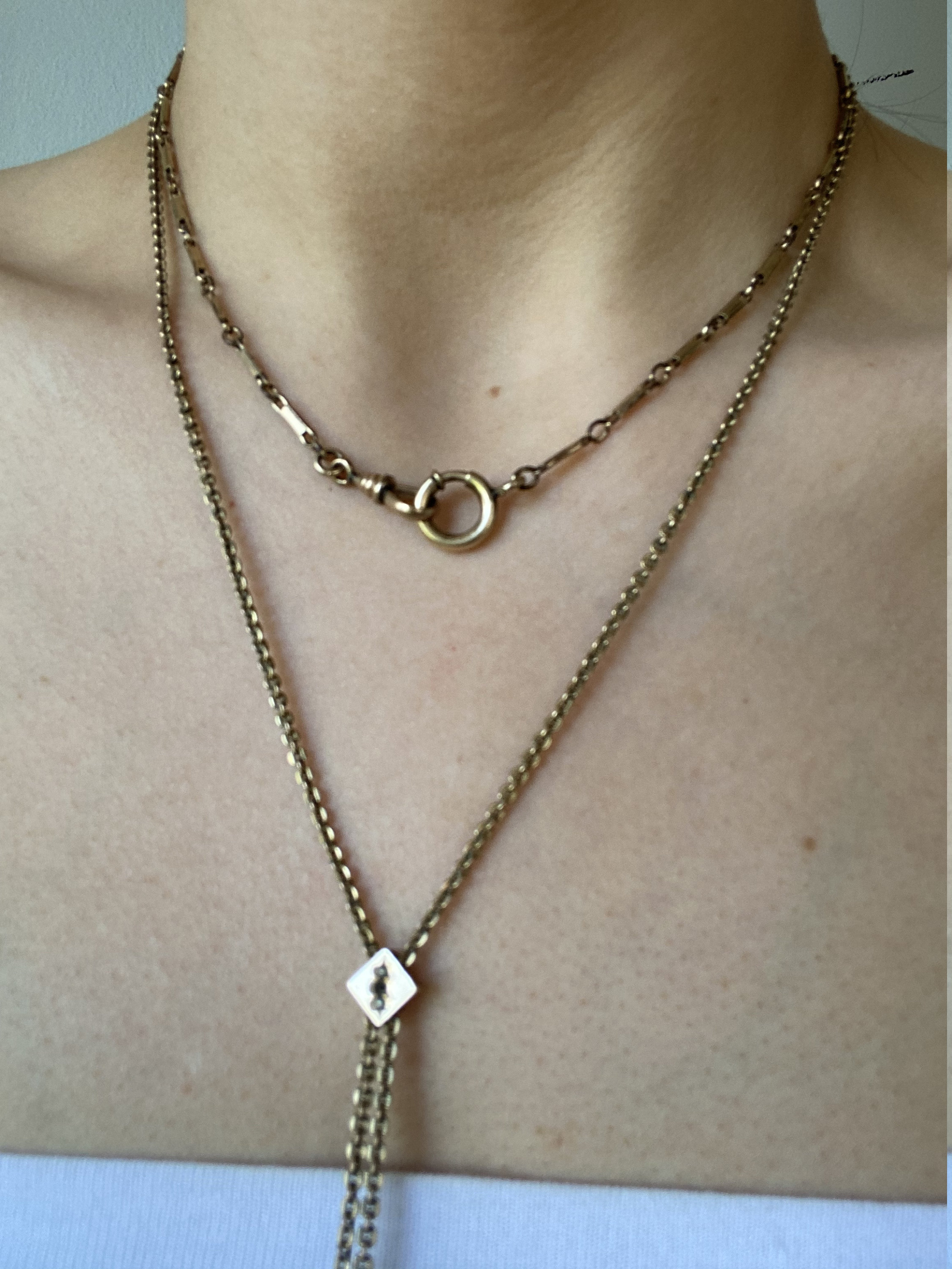 Antique Victorian Long Guard Chain - Etsy