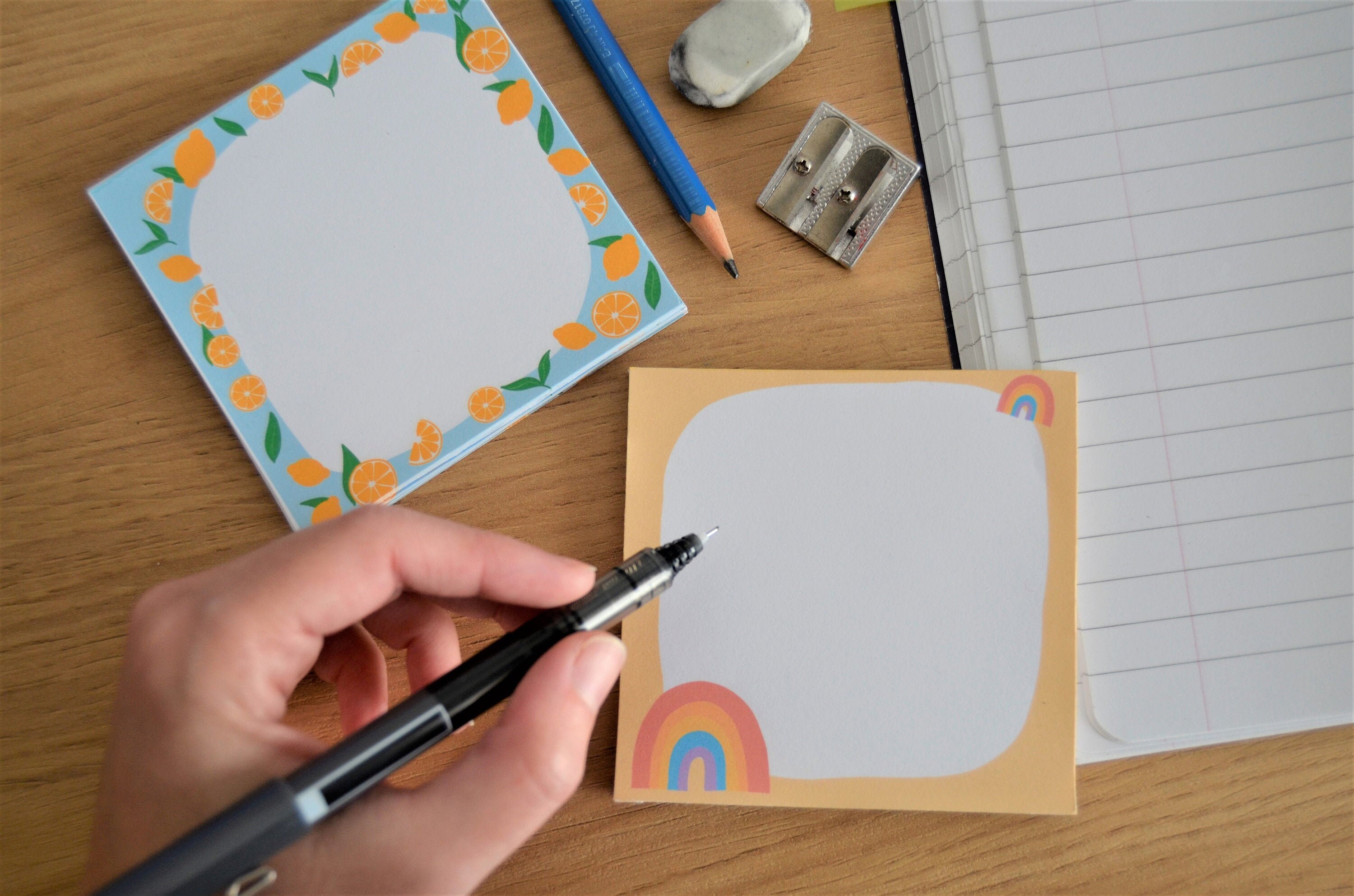 Mini Notepad Handmade Notepad Cute Stationery Rainbow Etsy Mini Notepad Handmade Notepad Cute Stationery Rainbow Etsy