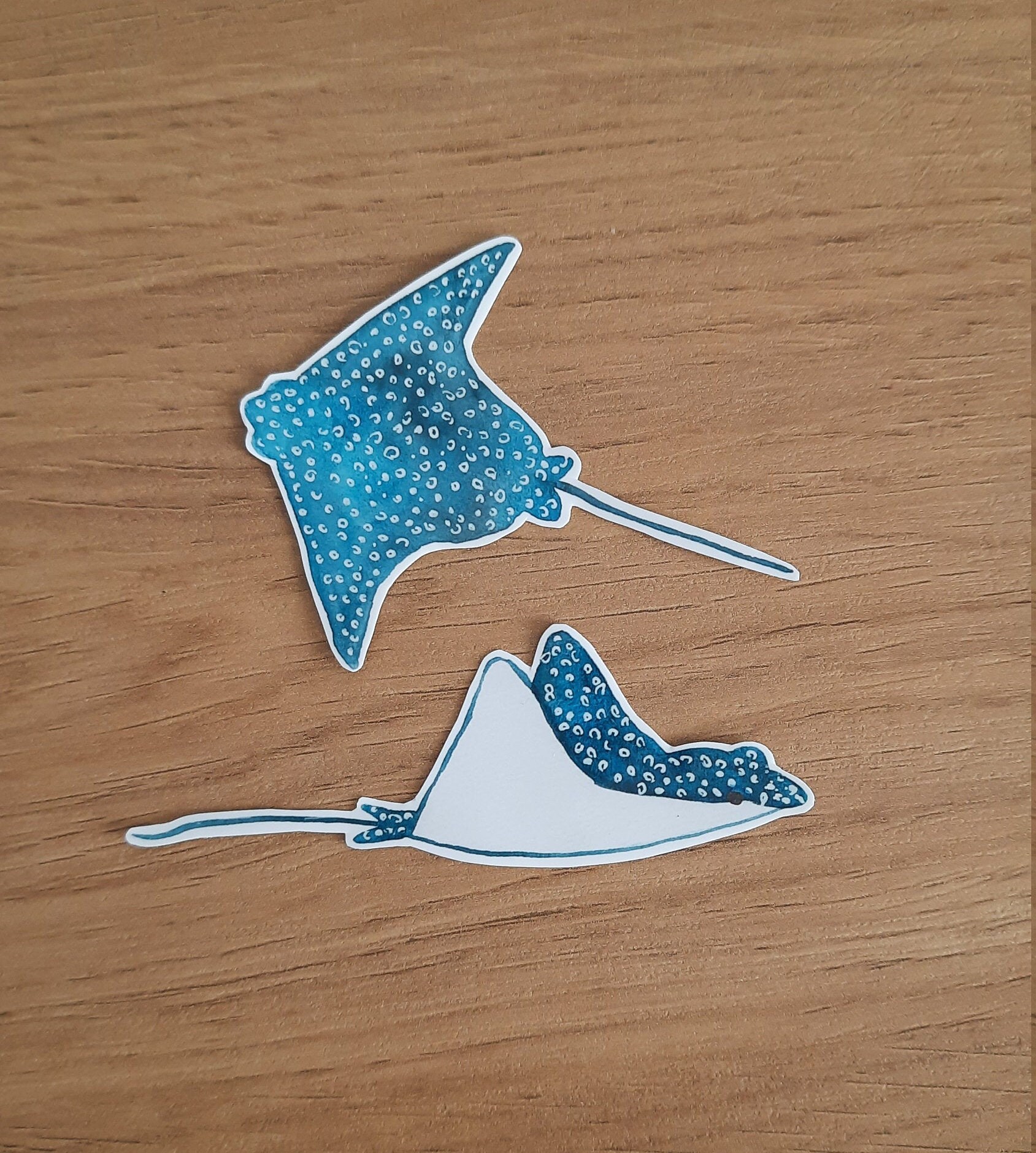 Spotted Eagle Ray sticker set of 2 stickers sticker set | Etsy
