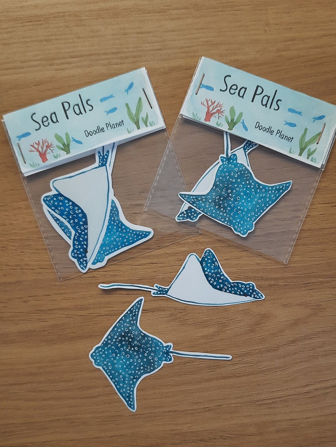 Spotted Eagle Ray Sticker Set of 2 Stickers Sticker Set - Etsy