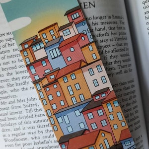 Day and Night Town Bookmark Cute Italy Town Bookmark - Etsy UK