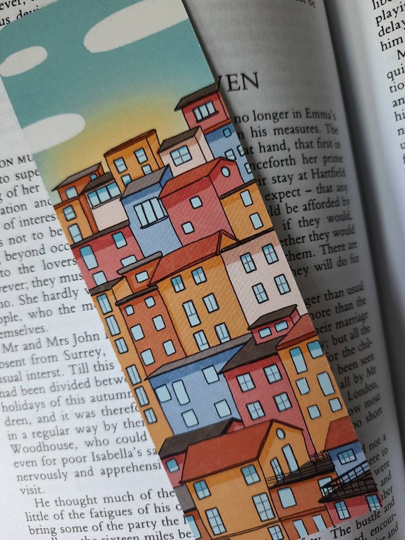 Day and Night Town Bookmark Cute Italy Town Bookmark - Etsy UK