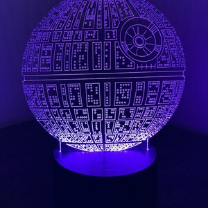Star Wars Death Star Night Light Lamp, USB or Battery Powered, With ...