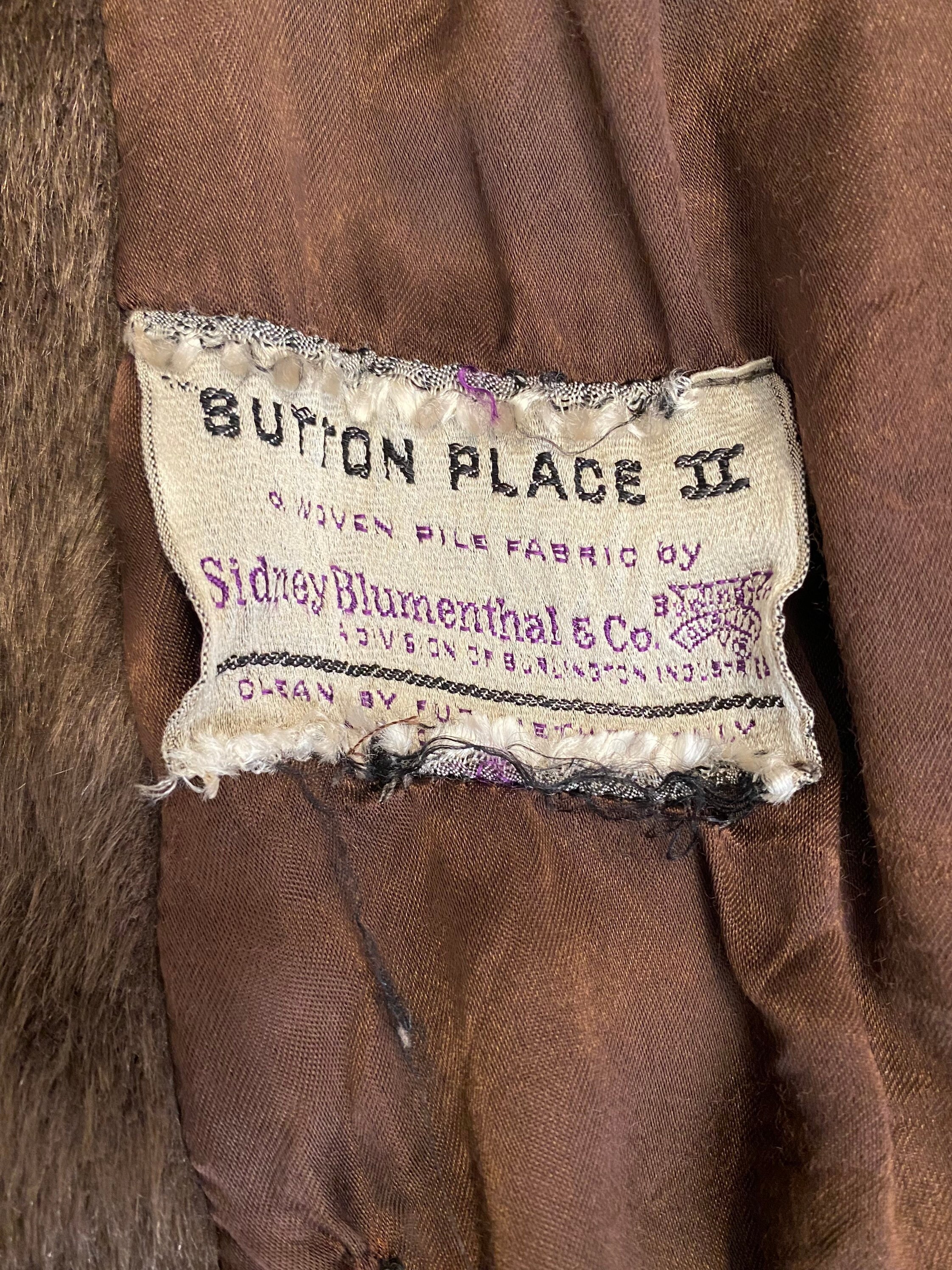 Vintage Sutton Place by Sidney Blumenthal Coat - Etsy