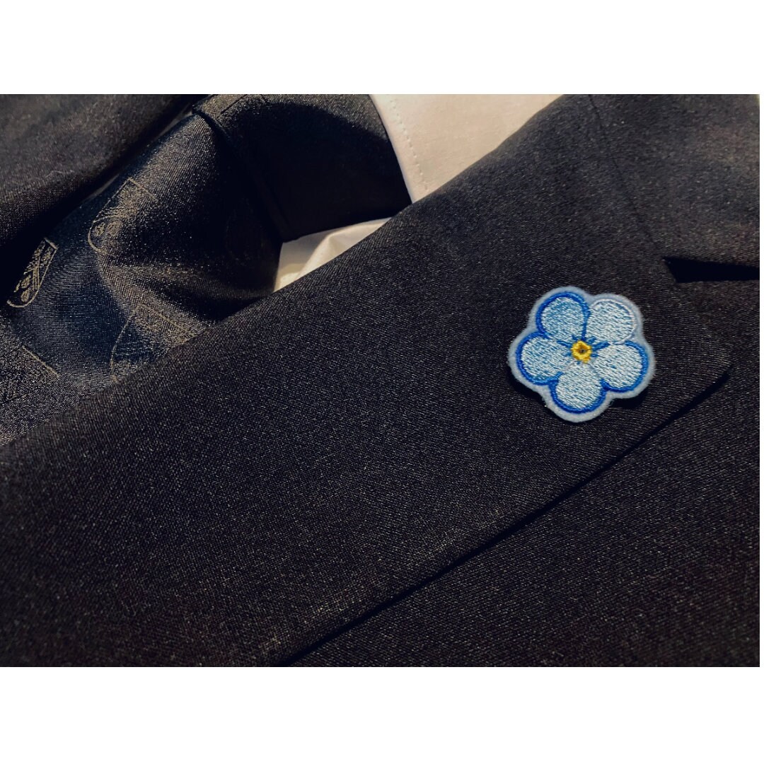 Masonic Forget Me Not Badge, Forget Me Not Pin, Pin, Freemason Forget ...