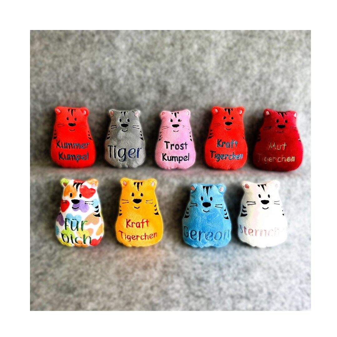 Tiger Made of Cuddly Fleece, as a Consolation and Good Luck Charm ...