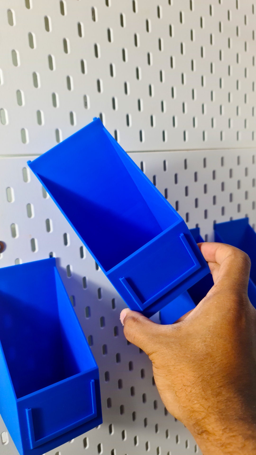 2pack IKEA SKADIS Pegboard Organizer Baskets 3D Printed Space Saving ...