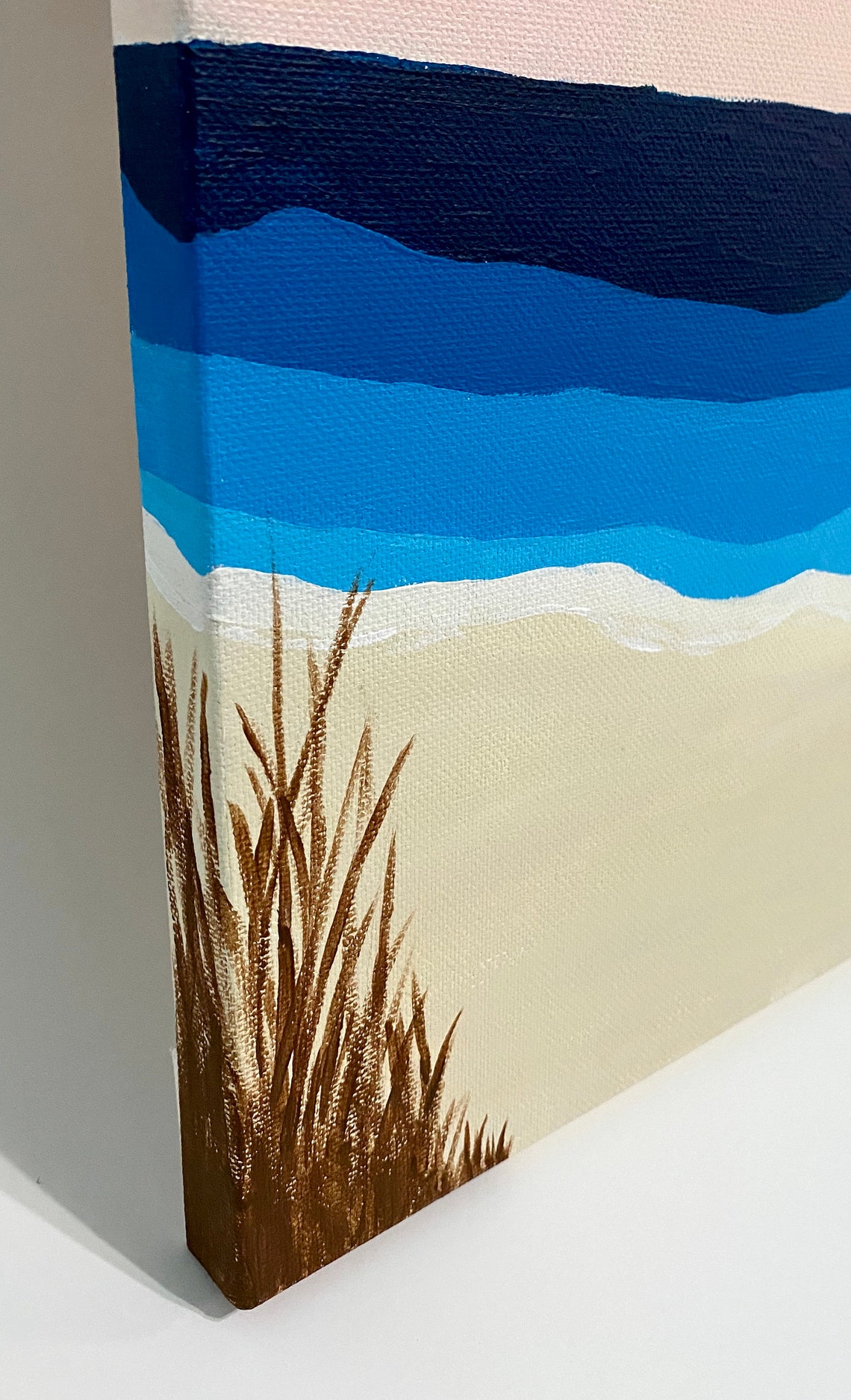 Abstract Ocean Painting 12x16 Inch Canvas - Etsy