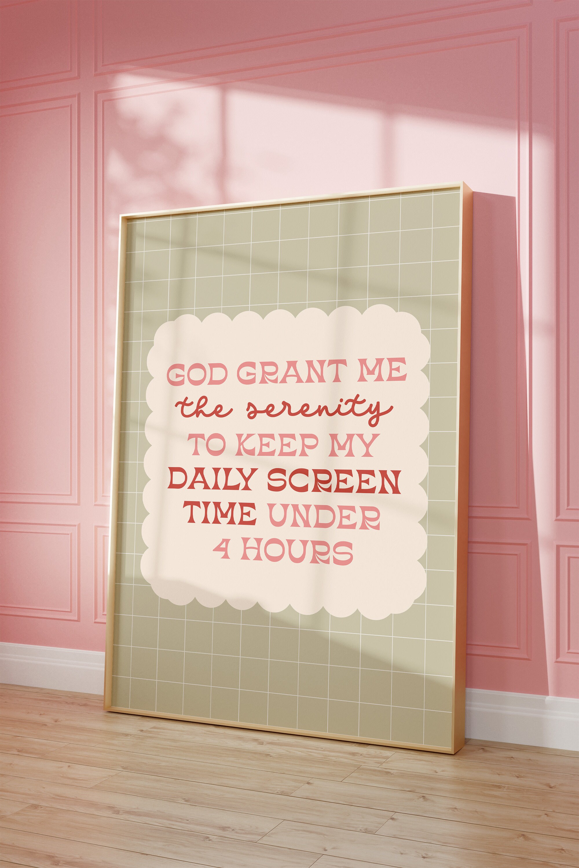 Screen Time Poster Digital Download, Digital Wall Print Download, Funny ...